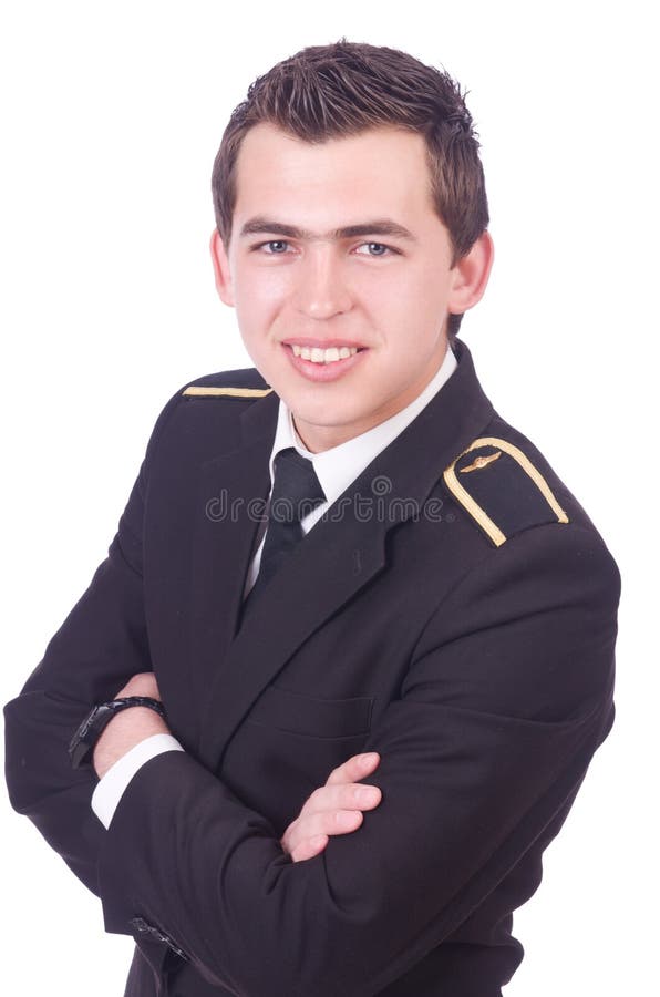 Young pilot stock photo. Image of service, captain, smile - 35465078