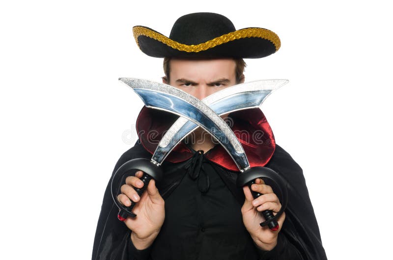 Young pirate holding sword stock photo. Image of master - 58142710