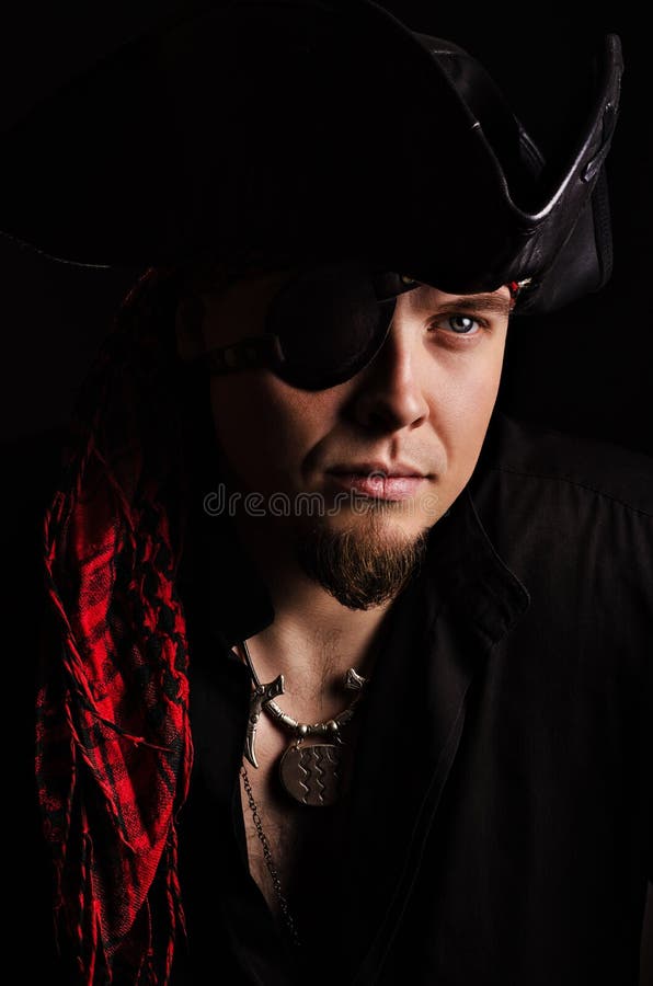 Young Pirate Looking into the Distance Stock Image - Image of clothing ...