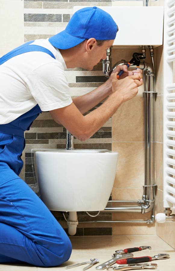 Plumber stock photo. Image of home, profession, mature - 16980436
