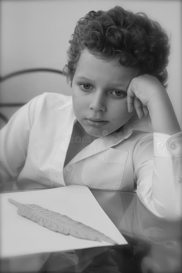 Young Poet stock image. Image of serious, thinking, white - 32578107