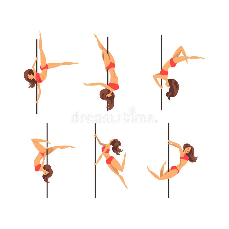 Pole Dancer Pose Stock Illustrations – 239 Pole Dancer Pose Stock ...