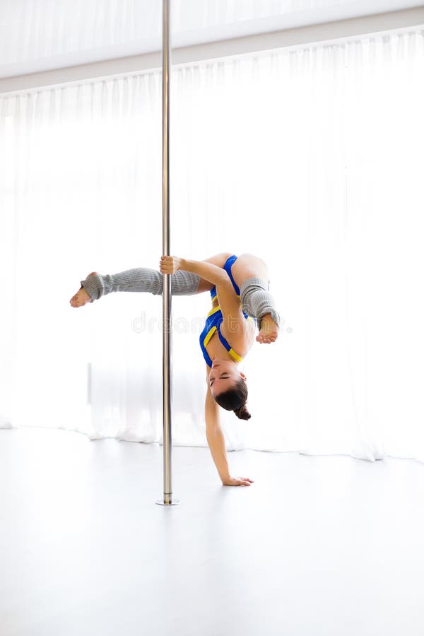 Young Pole Dancer in the Studio Stock Photo - Image of studio, life ...