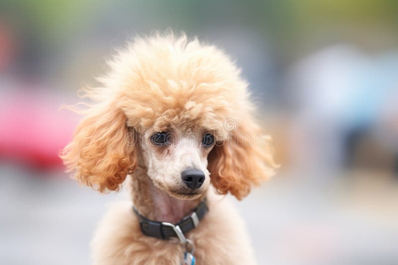 One Eye of a Poodle Head with Grey Fur. Stock Photo - Image of head, silver: 288661808