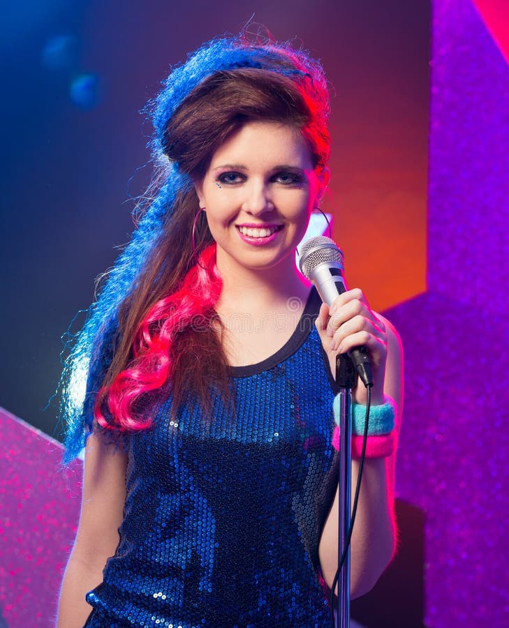 Young pop star performing stock photo. Image of youth - 44571658