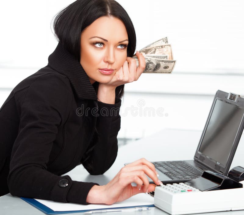 Young Pretty Business Woman in the Office Stock Photo - Image of ... Young Pretty Business Woman in the Office Stock Photo - Image of ...