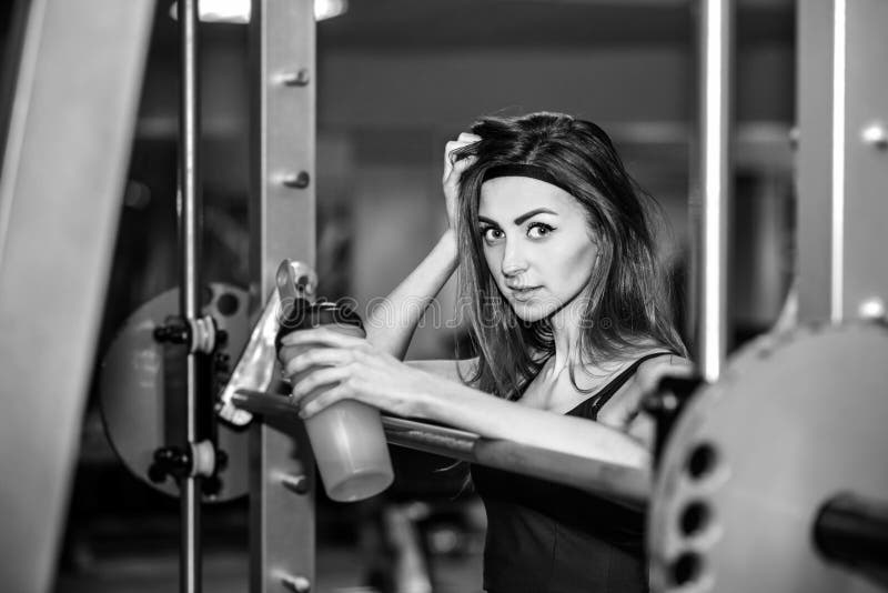 Young Pretty Girl Work Out in the Gym Stock Photo - Image of ...