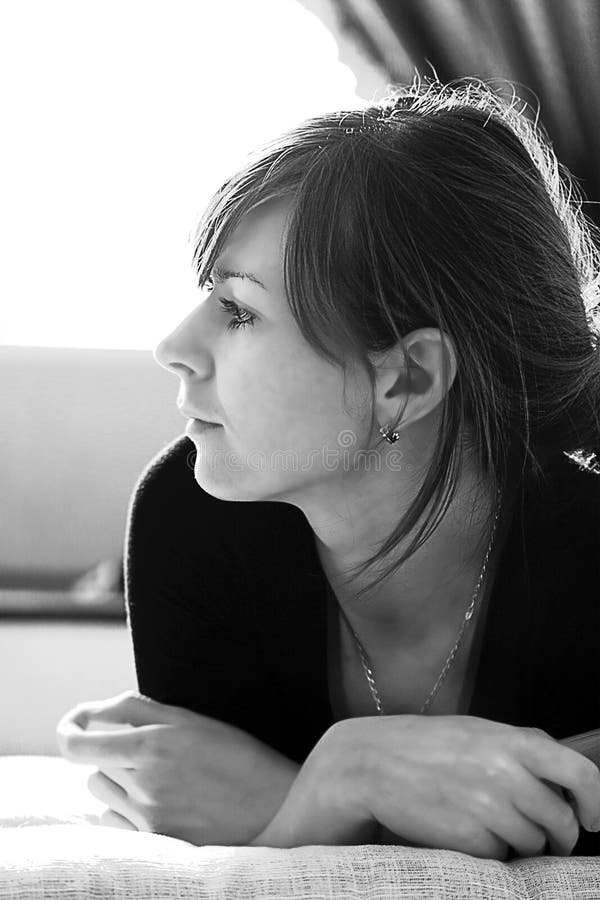 Young pretty lady stock image. Image of expanse, pleasure - 6886873