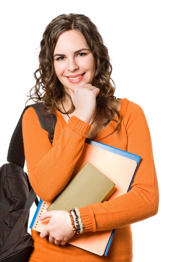 Confident Young Student Woman. Stock Photo - Image of confident ...