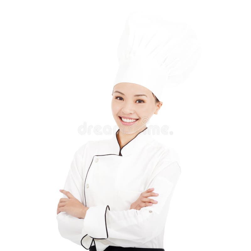 Chef with Sign stock photo. Image of chefs, girl, blank - 751816