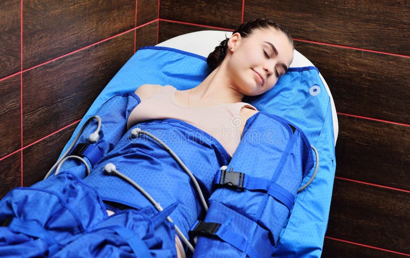 Pressotherapy - Hardware Massage Using Compressed Air. Stock Photo ...