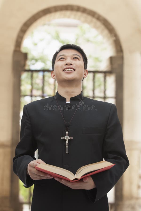 Young Priest Looking Sky Stock Photos - Free & Royalty-Free Stock ...