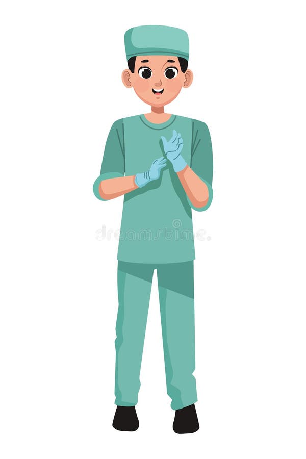 Young Professional Doctor Surgeon Stock Illustration - Illustration of ...