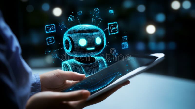 Young Professional Engages with Friendly AI To Resolve Queries ...