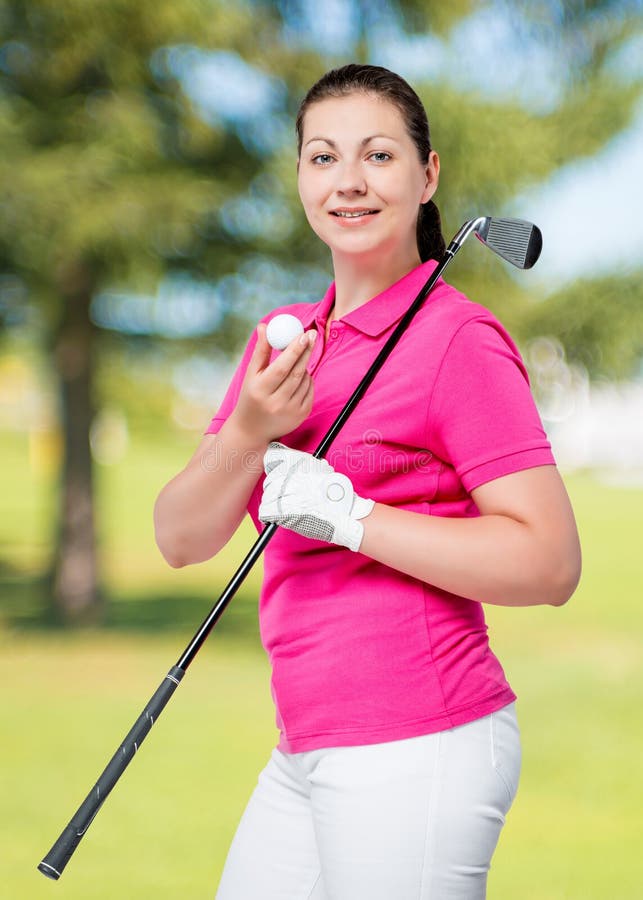 Young Professional Golfer Posing Stock Image - Image of athlete ...