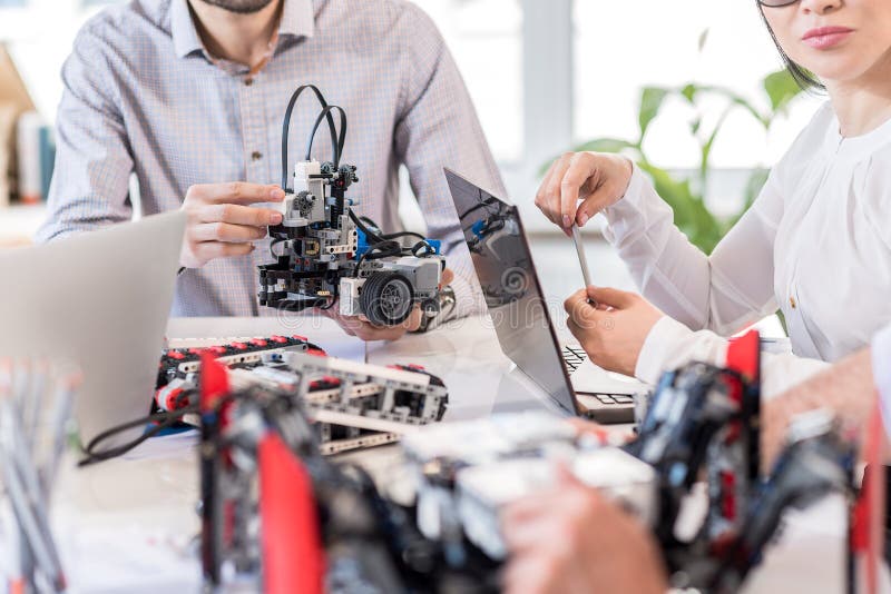 Young Professional Worker Demonstrating New Technology Stock Image ...