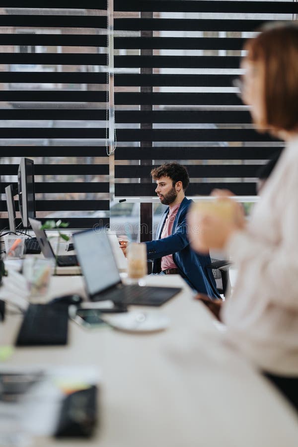 Successful Business Team Working Together on Project Progress Stock ...