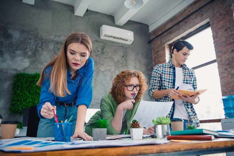 Young Professionals Collaborating in a Creative Office Environment ...