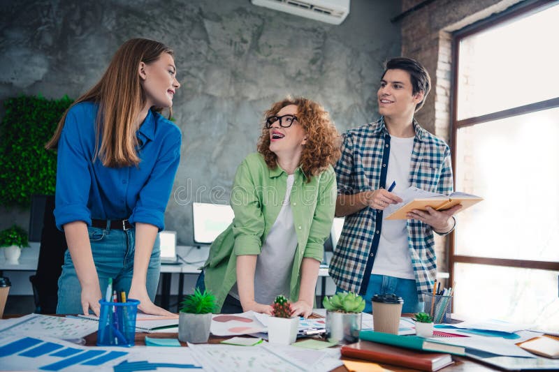 Young Professionals Collaborating in a Friendly Office Space ...