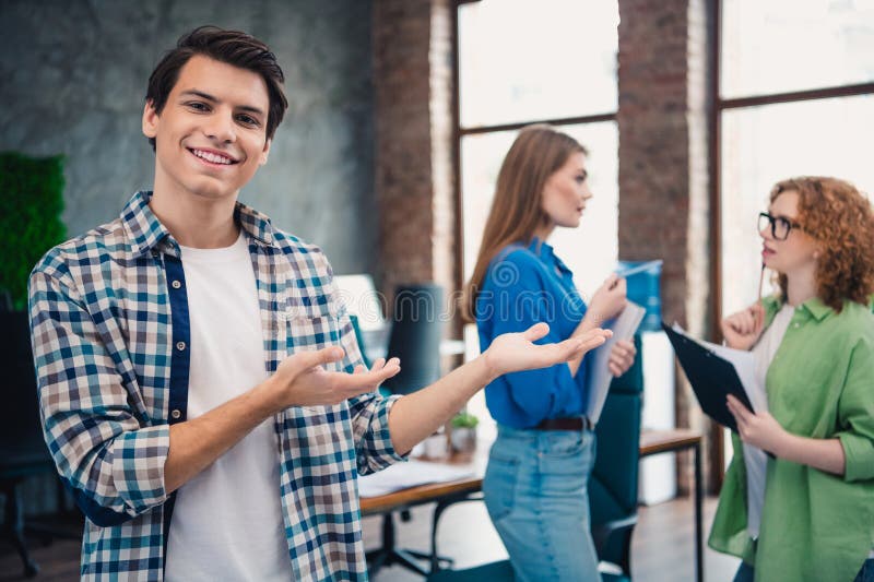 Young Professionals Collaborating in a Modern Office Environment ...