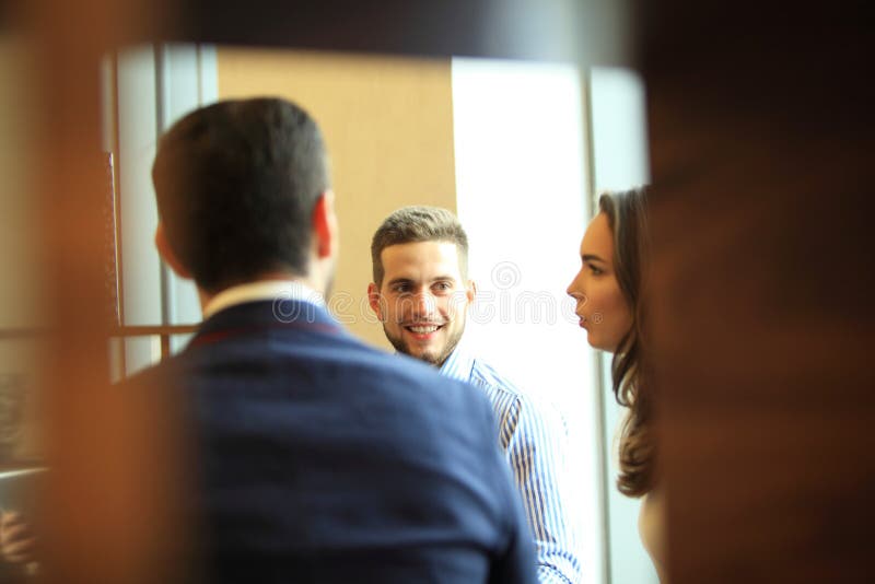 Young Professionals Work in Modern Office.Business Crew Working with ...