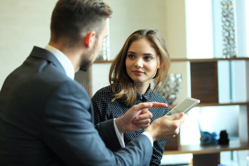 Young Professionals Work in Modern Office.Business Crew Working with ...