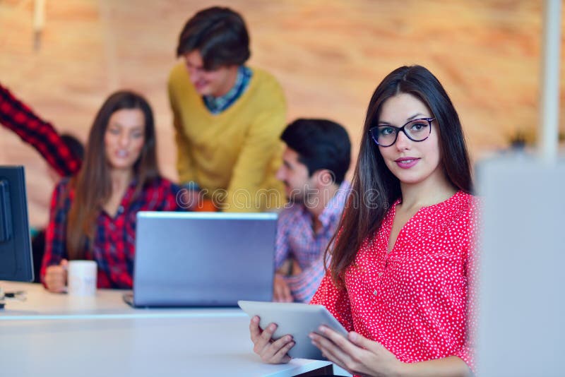 Young Professionals Work in Modern Office.Project Manager Team ...