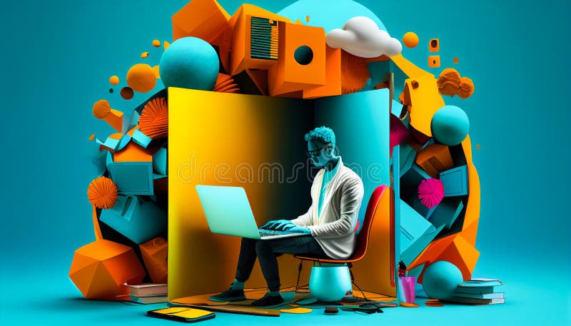 Young Programmer Concentrated At Working Project Developing Programming And Coding Technologies