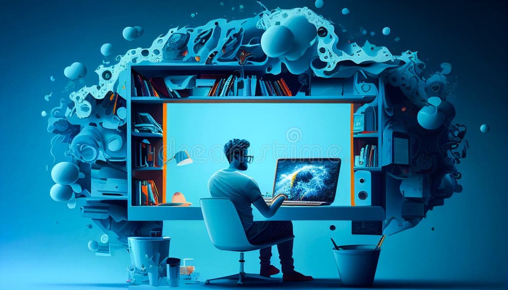 Young Programmer Concentrated At Working Project Developing Programming And Coding Technologies