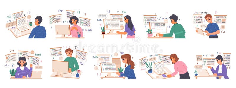 Happy Software Developer Stock Illustrations – 618 Happy Software Developer Stock Illustrations ...