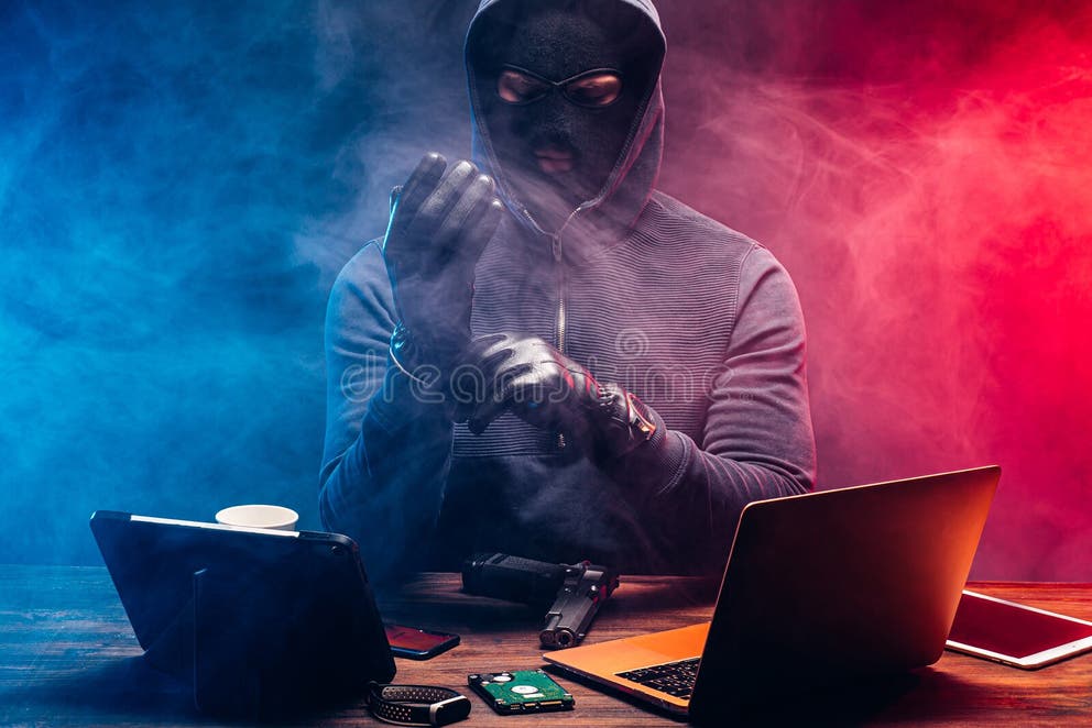 Programming Expert Hacker Isolated Stock Image - Image of funny, face ...
