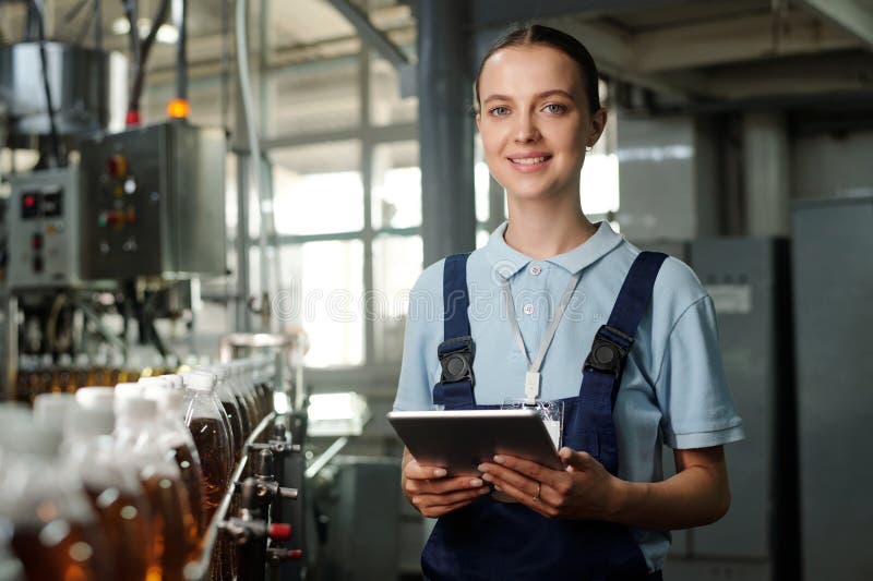 Young Quality Control Inspector Stock Photo - Image of computing ...