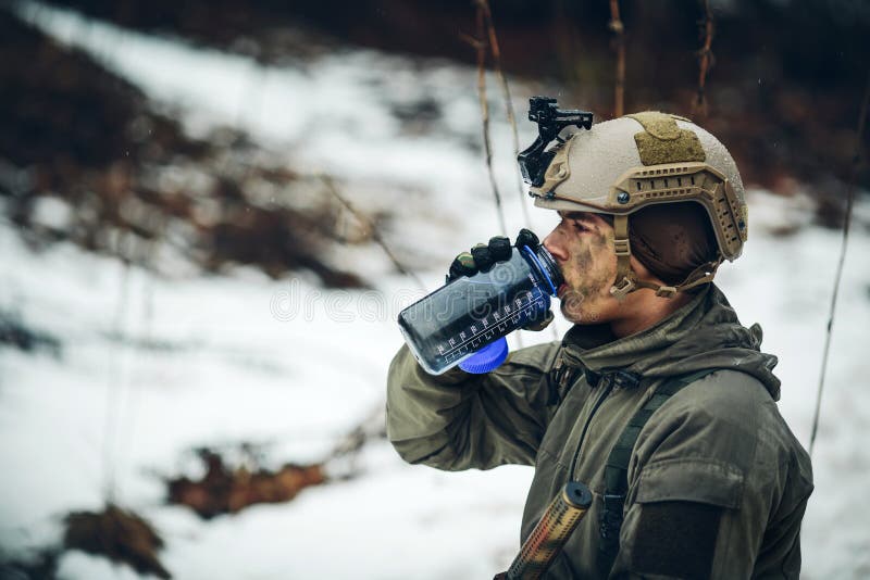 Young Ranger Member Drink Water Forest Stock Photos - Free & Royalty ...