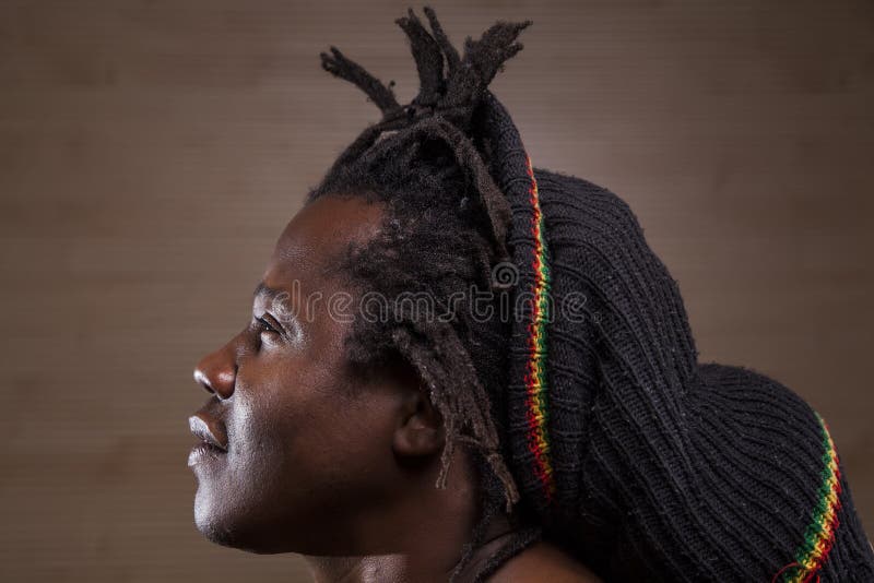 Young Rastafarian Man Portrait Stock Photo - Image of model, culture ...