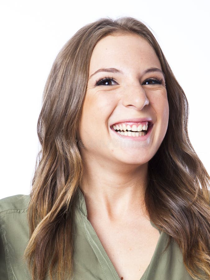 Young real woman stock photo. Image of happy, cute, caucasian - 34241264