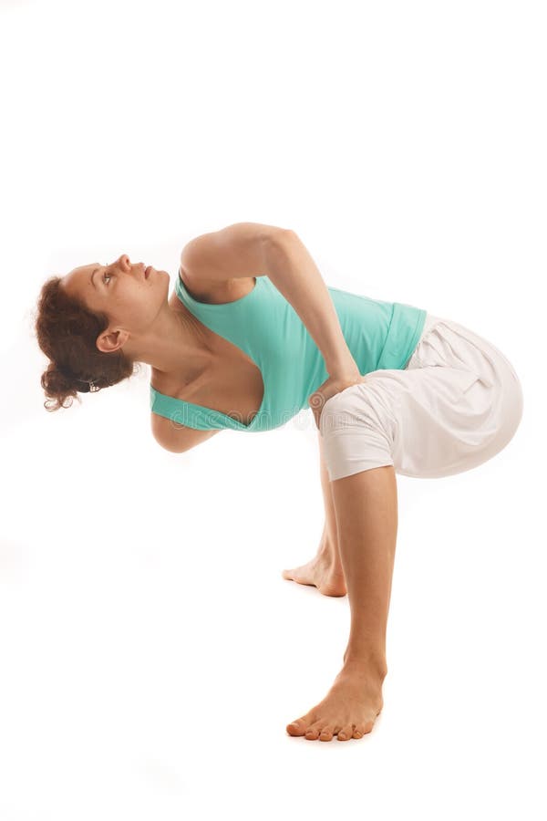 Young Real Yoga Instructor Practicing Stock Image - Image of people ...