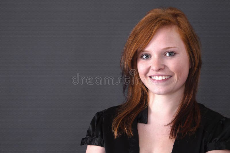 Young red-haired girl stock image. Image of apprentice - 35689023