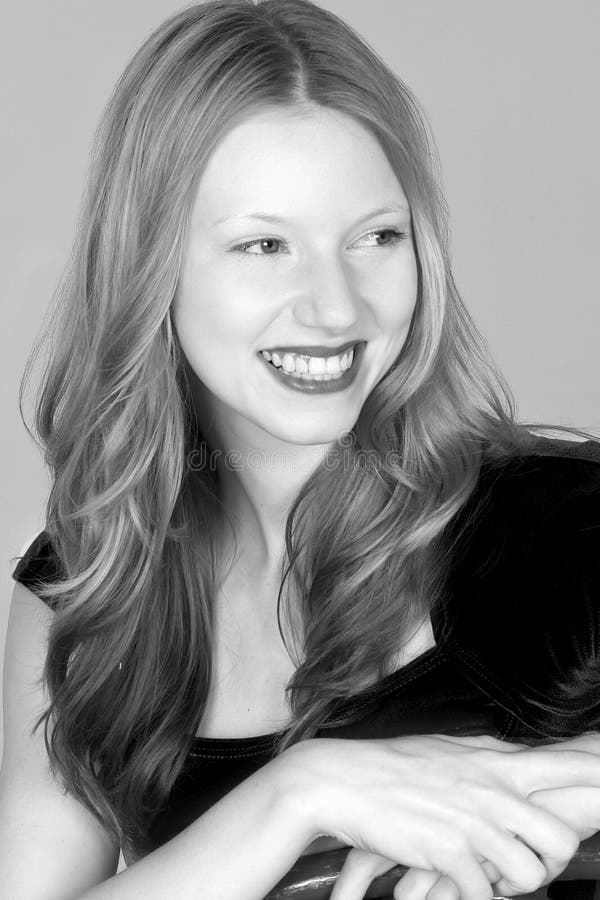 Beautiful Smiling Asian Woman Headshot Stock Photo - Image of woman ...