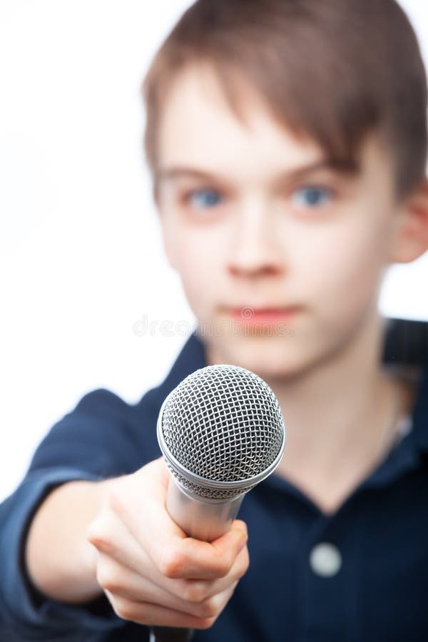 Young reporter stock image. Image of newscaster, looking - 50451957