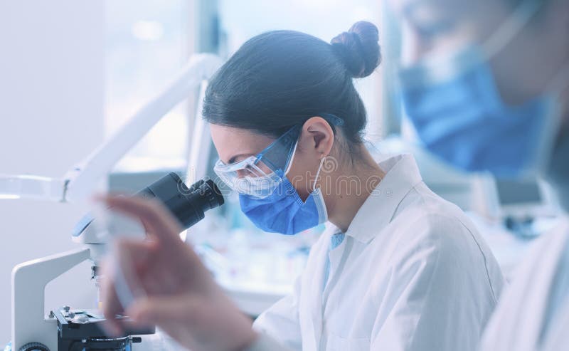 Researcher Working in the Laboratory Stock Image - Image of medical ...