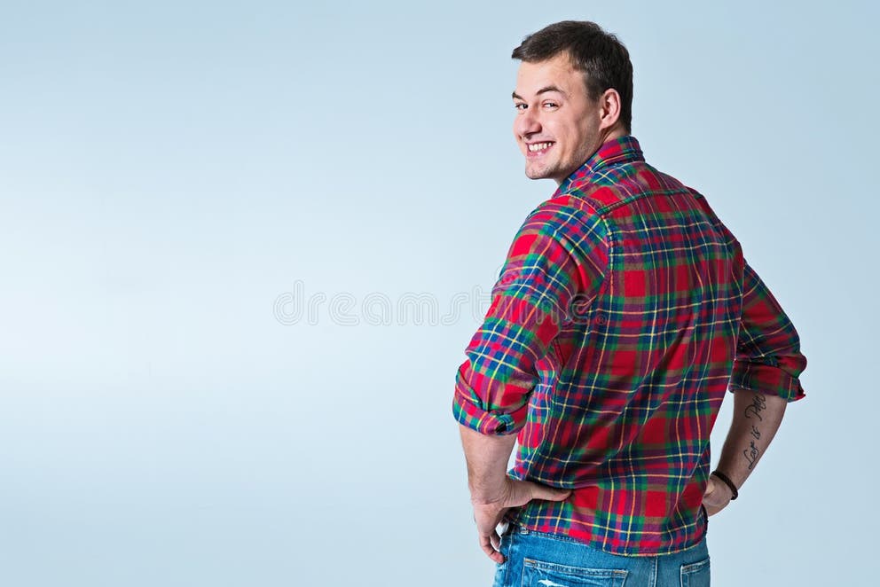 Young Robust Casual Man stock photo. Image of attractive - 29741948