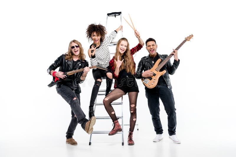 Band Posing stock photo. Image of buddies, relaxed, standing - 2522738