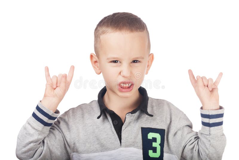 Young Man Rocking Out on Guitar Stock Photo - Image of isolated ...