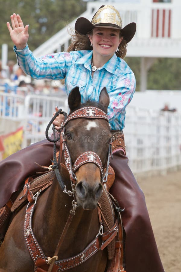 Young Rodeo Queen - Sisters, Oregon Rodeo 2011 Editorial Stock Image ...