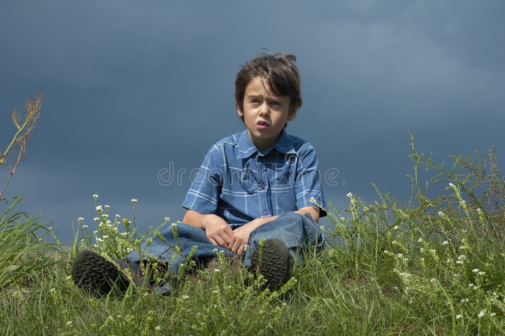 Young Rogue Boy stock photo. Image of summer, hair, dissatisfaction ...
