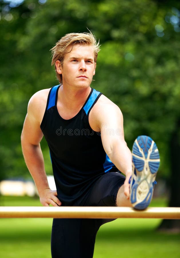 Runner Looking Excited after Winning a Medal Stock Image - Image of ...