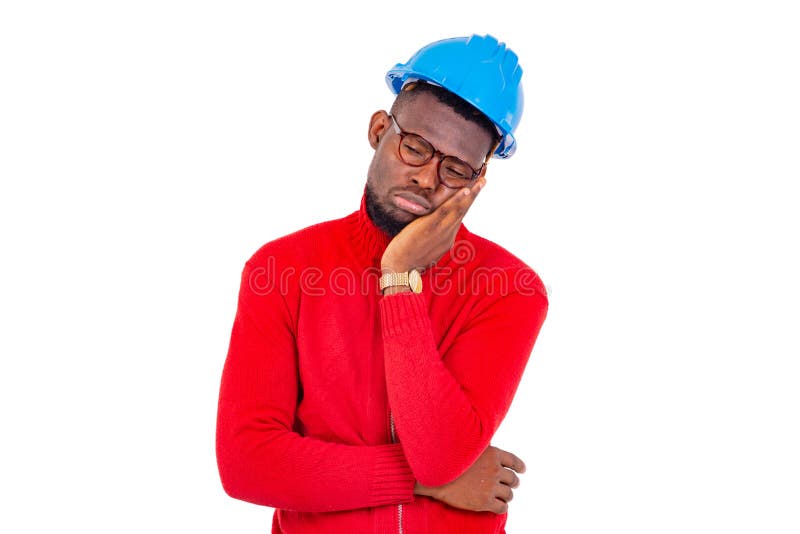 Young sad engineer man stock image. Image of lifestyle - 247722599