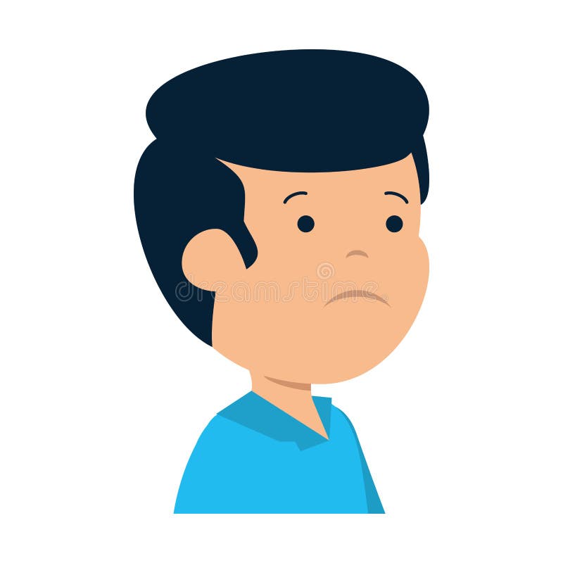 Young sad man character stock vector. Illustration of worker - 142006666