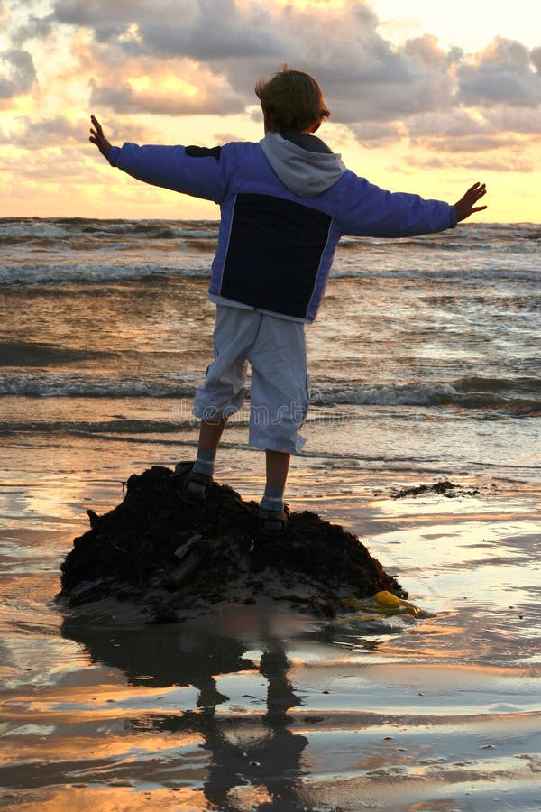 Young sailor stock photo. Image of sailor, sand, sunset - 4363236