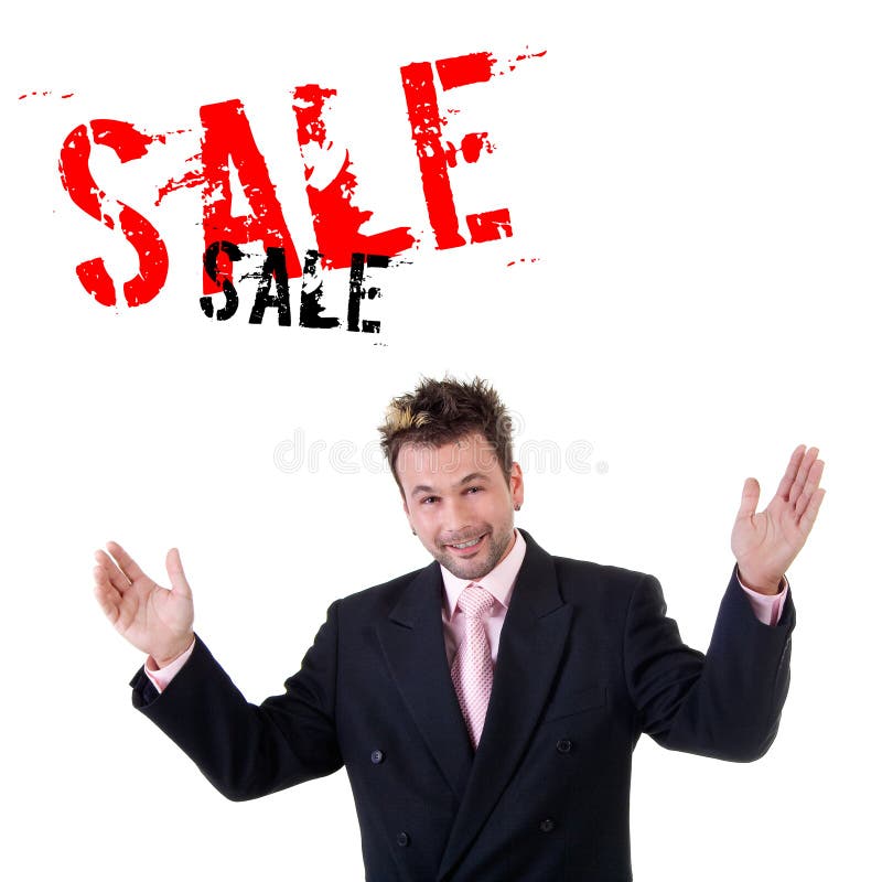 Young salesman stock photo. Image of looking, jacket - 10618278